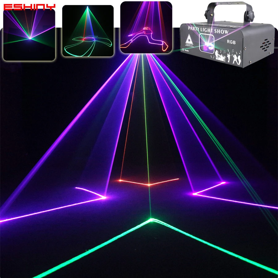 Eshiny Animation Rgb Laser Beam Lines Stage Disco Light Dj Party ...