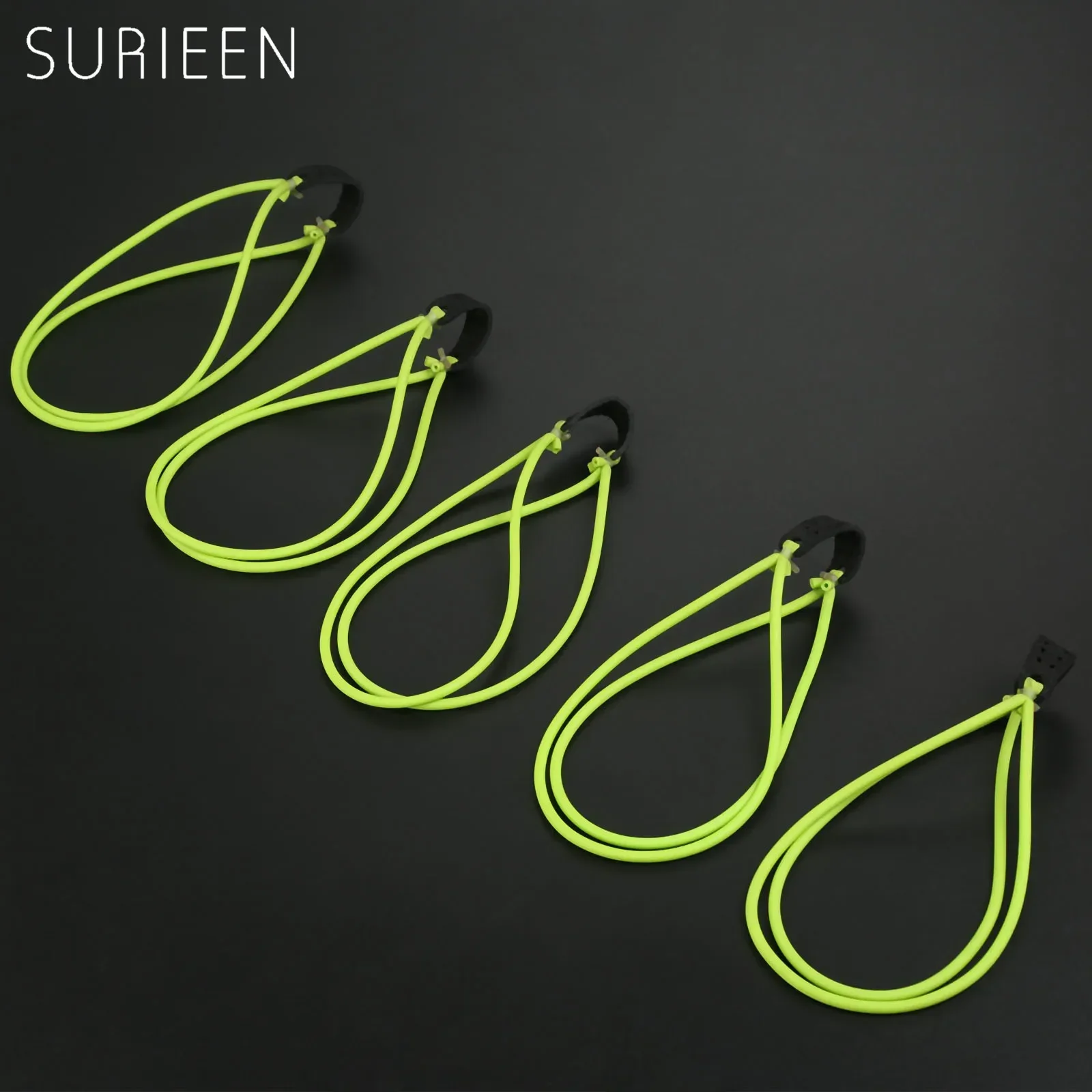 SURIEEN 5Pcs Strong Powerful Slingshot Rubber Band Hunting Catapult ...