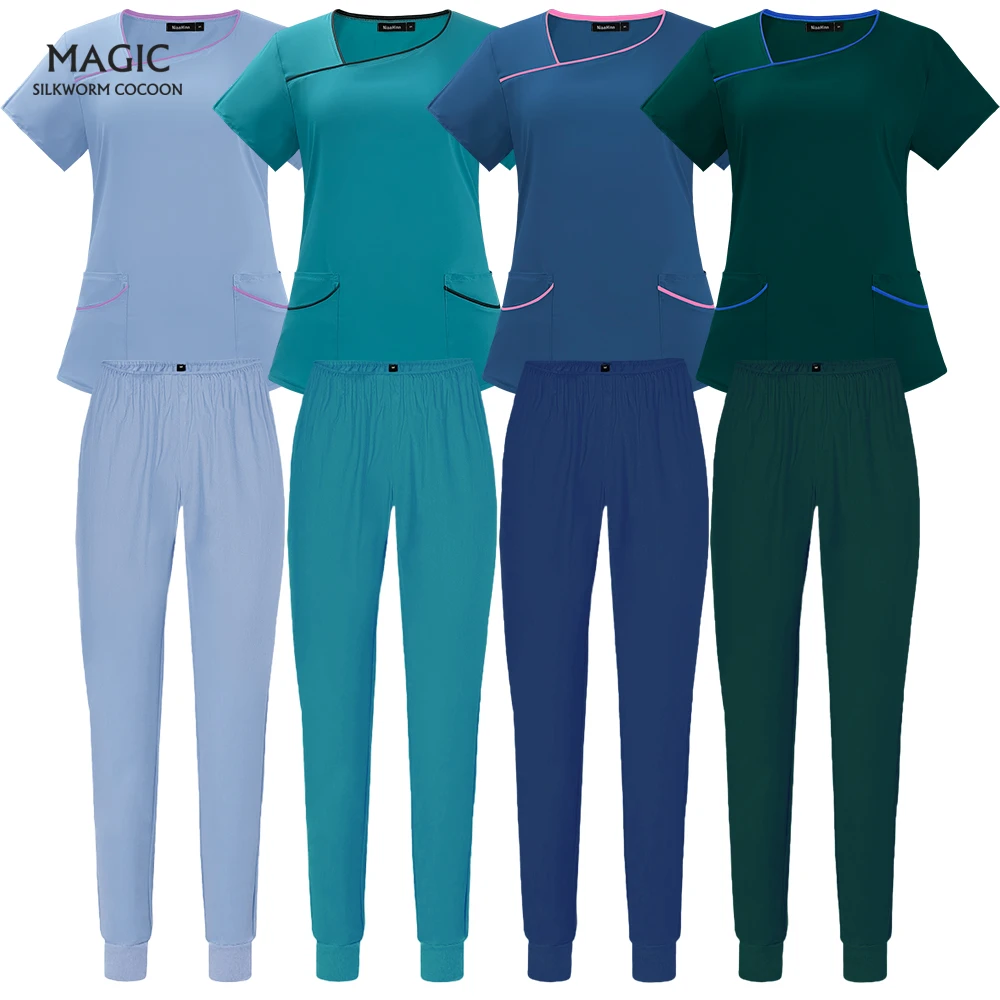 Customized Hospital Uniform Design Uniform Medico Women Joggers ...