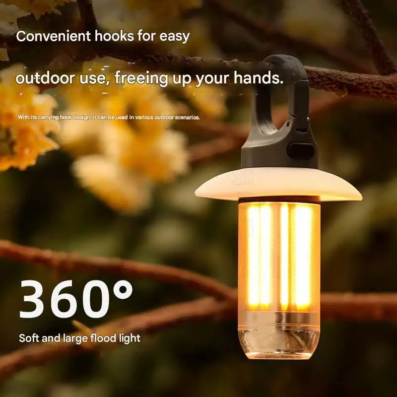 New multifunctional mini camping light with hook two-in-one camping ...