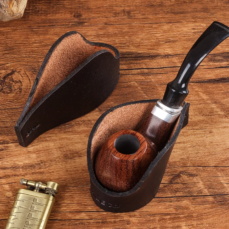 New-Cowhide-Tobacco-Smoking-Pipe-Holder-Stand-Rack-Portable-Pipes-Rack ...