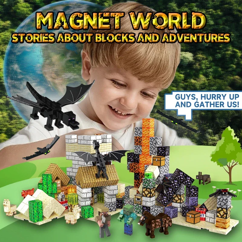 Magnet World Toys Building Blocks Children Gifts Desert Theme Sets Toys ...