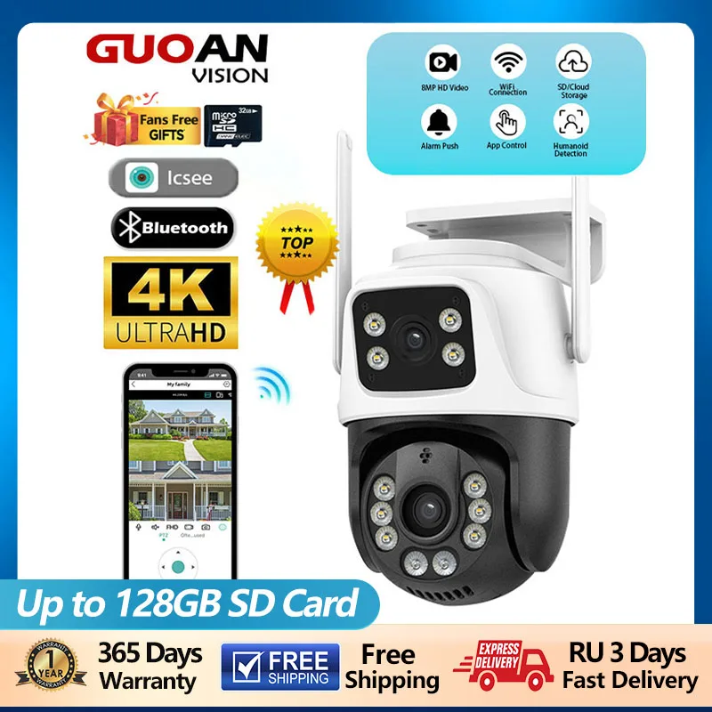 8MP-4K-HD-IP-Wifi-Camera-Outdoor-PTZ-Dual-Lens-Dual-Screen-Icsee-App ...