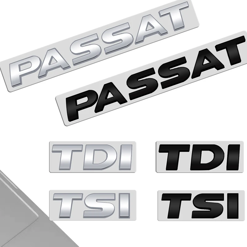 3D-Decals-Passat-TSI-TDI-ABS-Letter-Sticker-Emblem-Rear-Trunk-Badge ...
