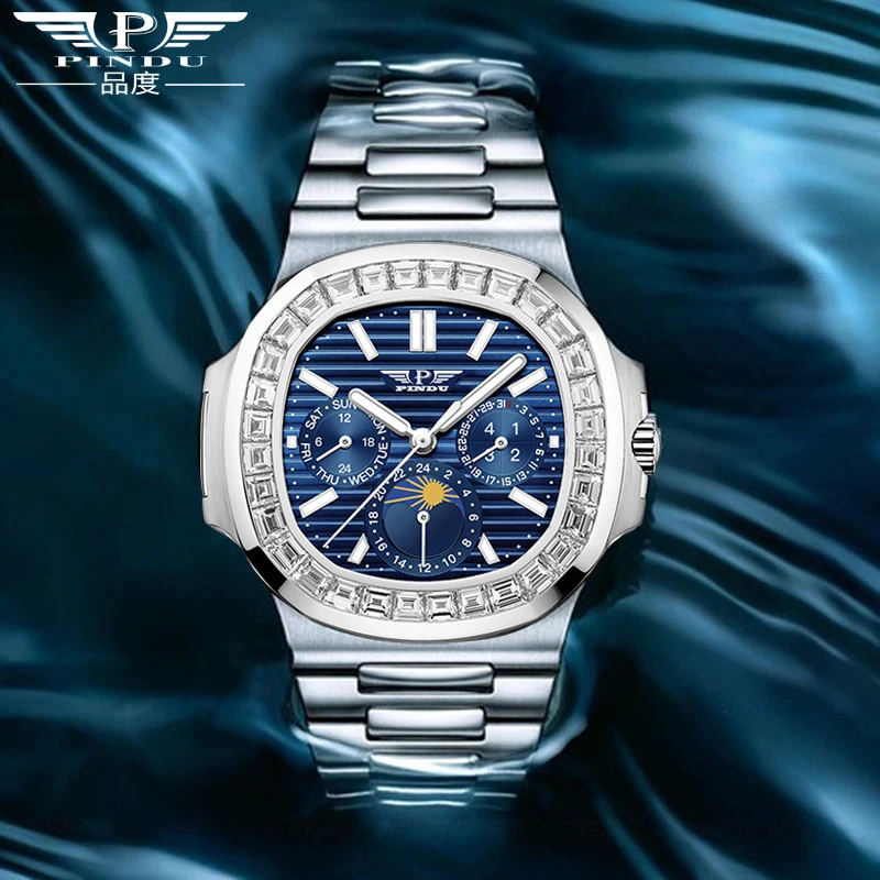 Nautilus Watch PINDU Design Mens Watches Top Brand Luxury Business Mens ...