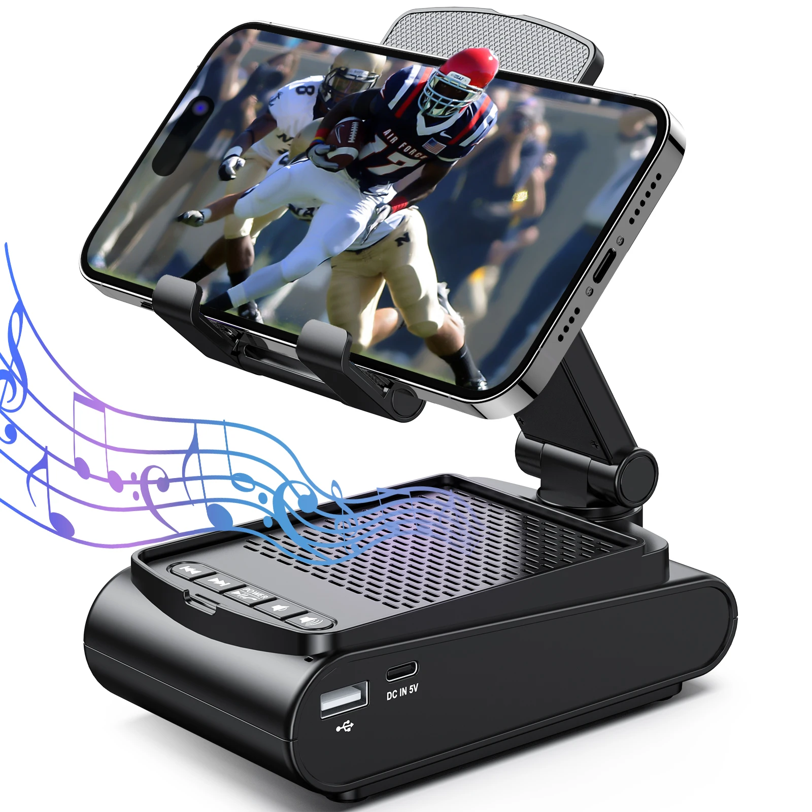 JOCEEY-Portable-speaker-with-bluetooth-Stand-F25-Anti-Slip-HD-Surround ...