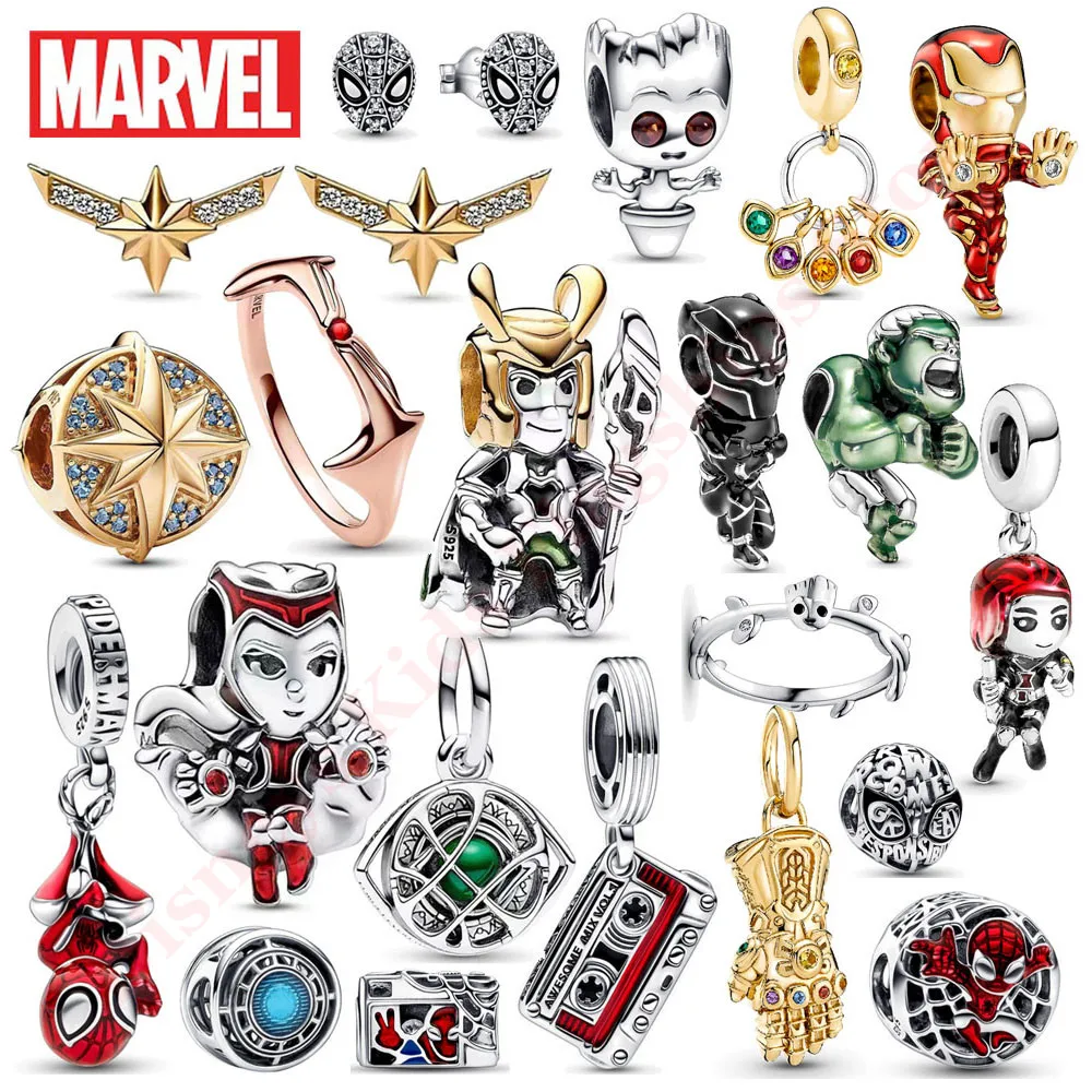 Disney-Marvel-Spiderman-Guardians-of-the-Galaxy-Charms-925-Sterling ...