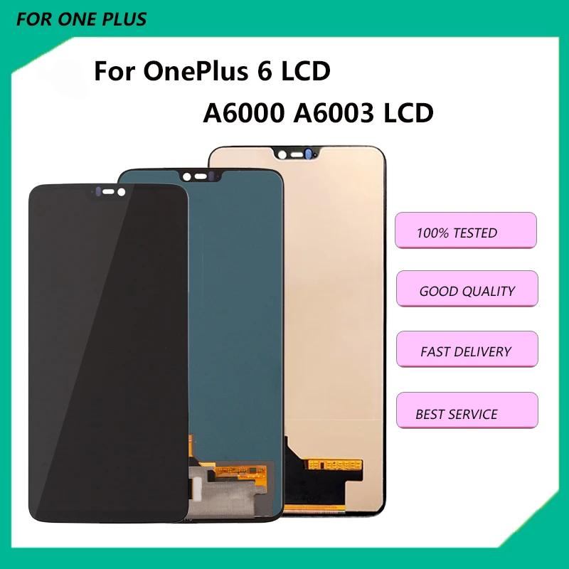 For OnePlus 6 LCD Display Screen Touch Sensor Screen Digitizer For ...