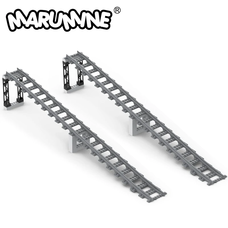 Marumine-MOC-Train-Track-Ramp-Uphill-MOC-Railway-Idea-Bridge-Bricks ...