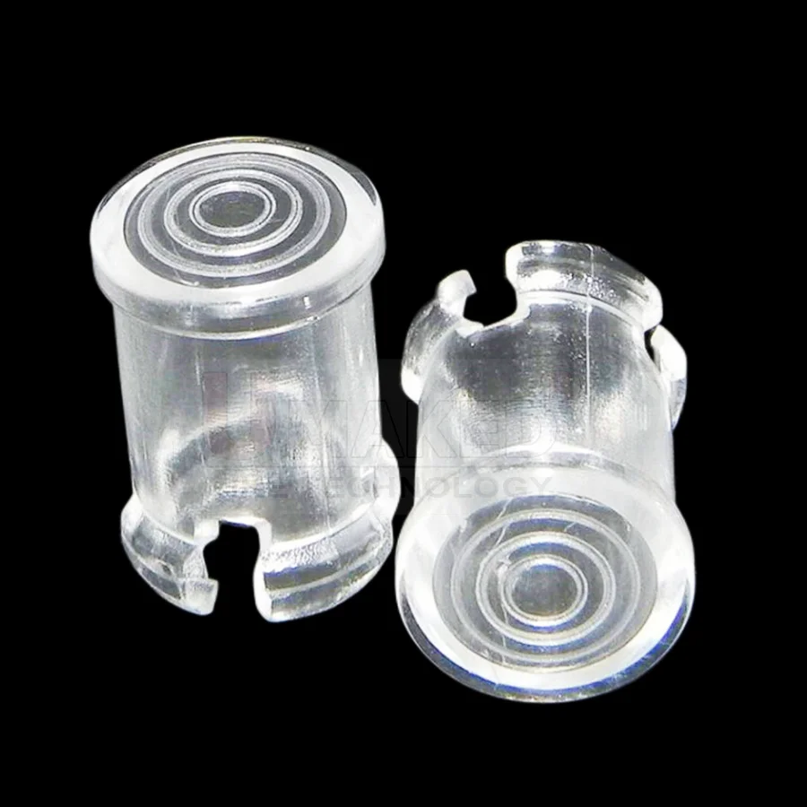 100Pcs-Nylon-LED-Light-Emitting-Diode-Cap-Transparent-Lamp-Protective ...