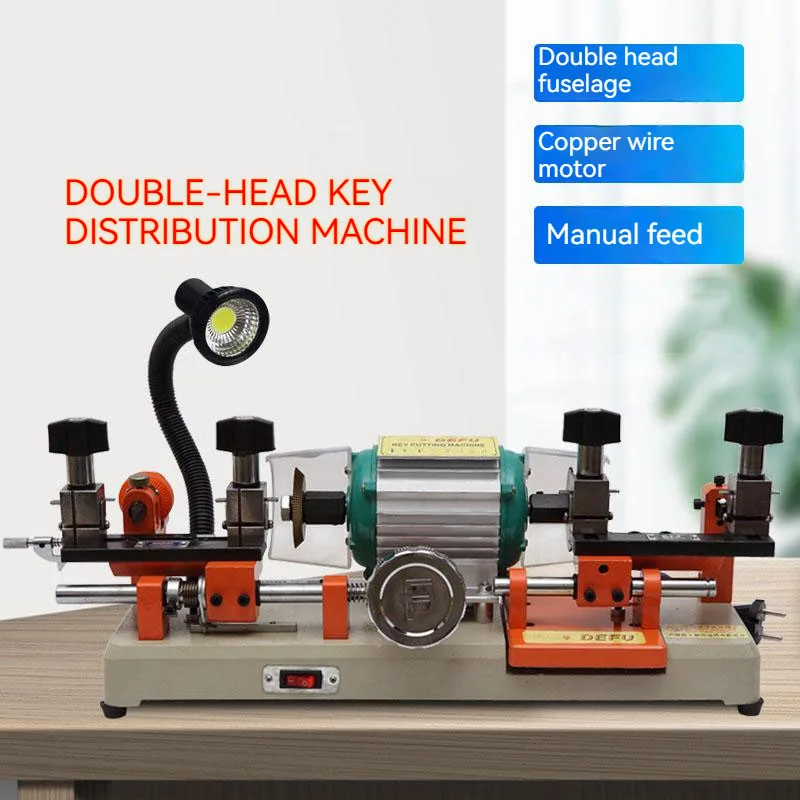 220v/110v Horizontal Key Cutting Machine Key Abloy Machine Double Head ...