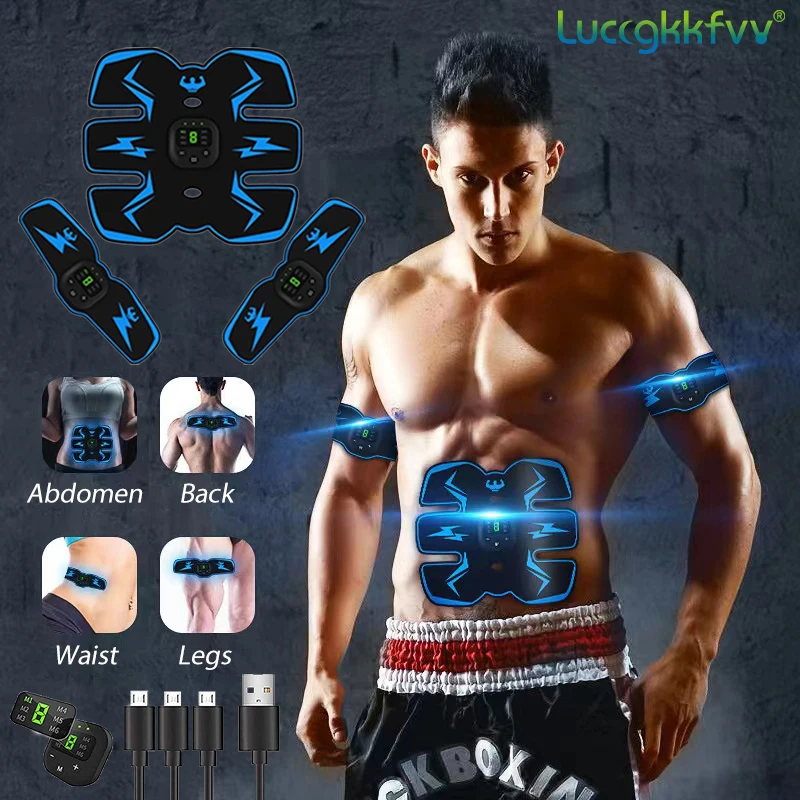 Smart Ems Wireless Muscle Stimulator Fitness Trainer Abdominal Training ...