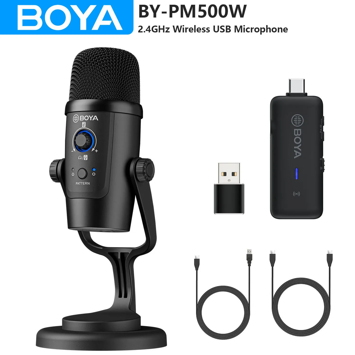 BOYA BY-PM500W Desktop Wireless USB Microphone for PC Smartphone ...