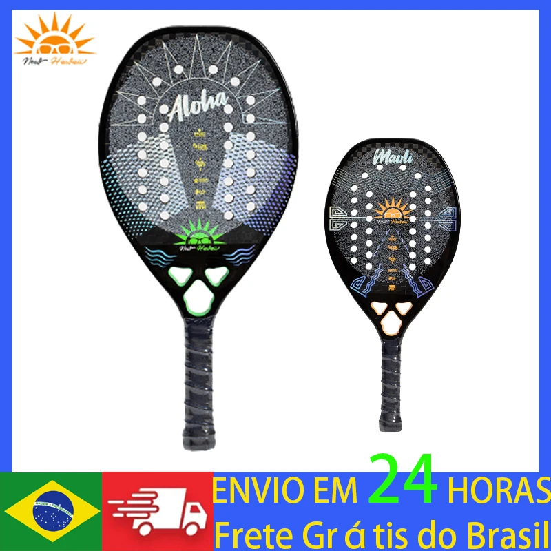 3K/12K Full Carbon Fiber Beach Tennis Racket Racket Rough Surface with ...