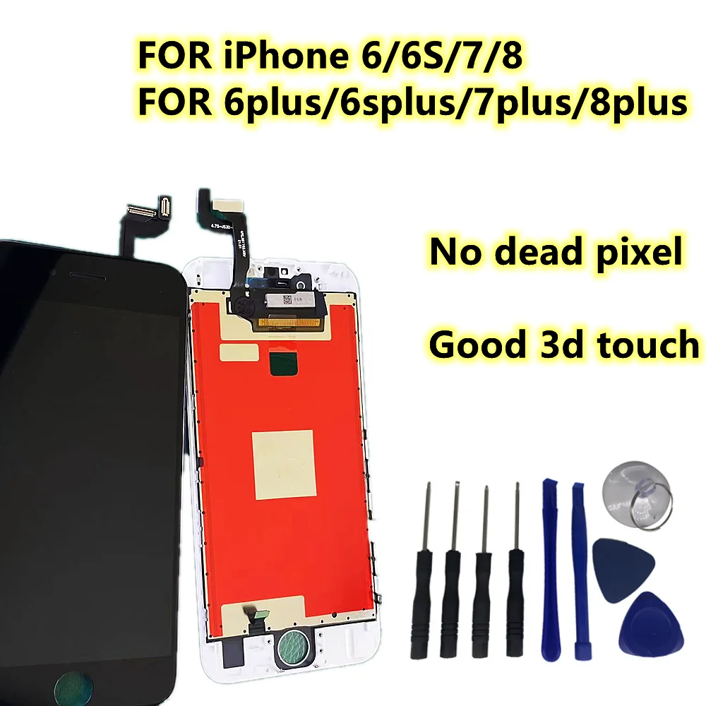 Super Quality Lcd For iPhone 6 6s 7 8 plus Display Touch Screen With 3D ...