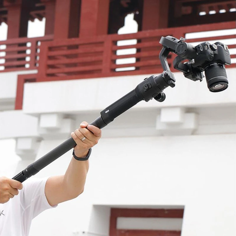 Carbon-Fiber-Extension-Pole-Extendable-Rod-Handheld-Gimbal-Handle-Grip ...