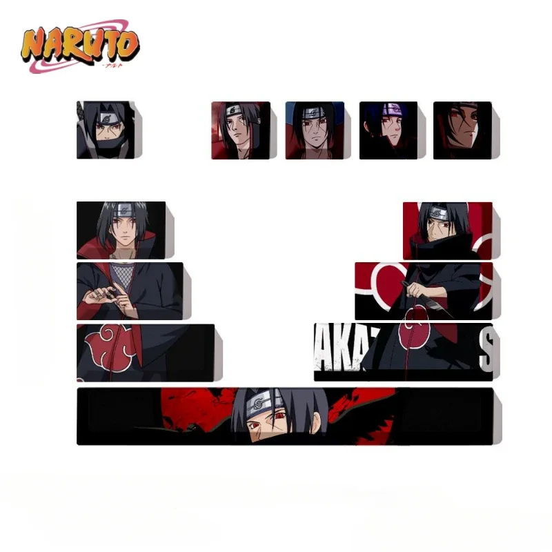 Naruto-Uchiha-Itachi-Keycaps-Anime-PBT-Mechanical-Keyboard-Caps-Cartoon ...