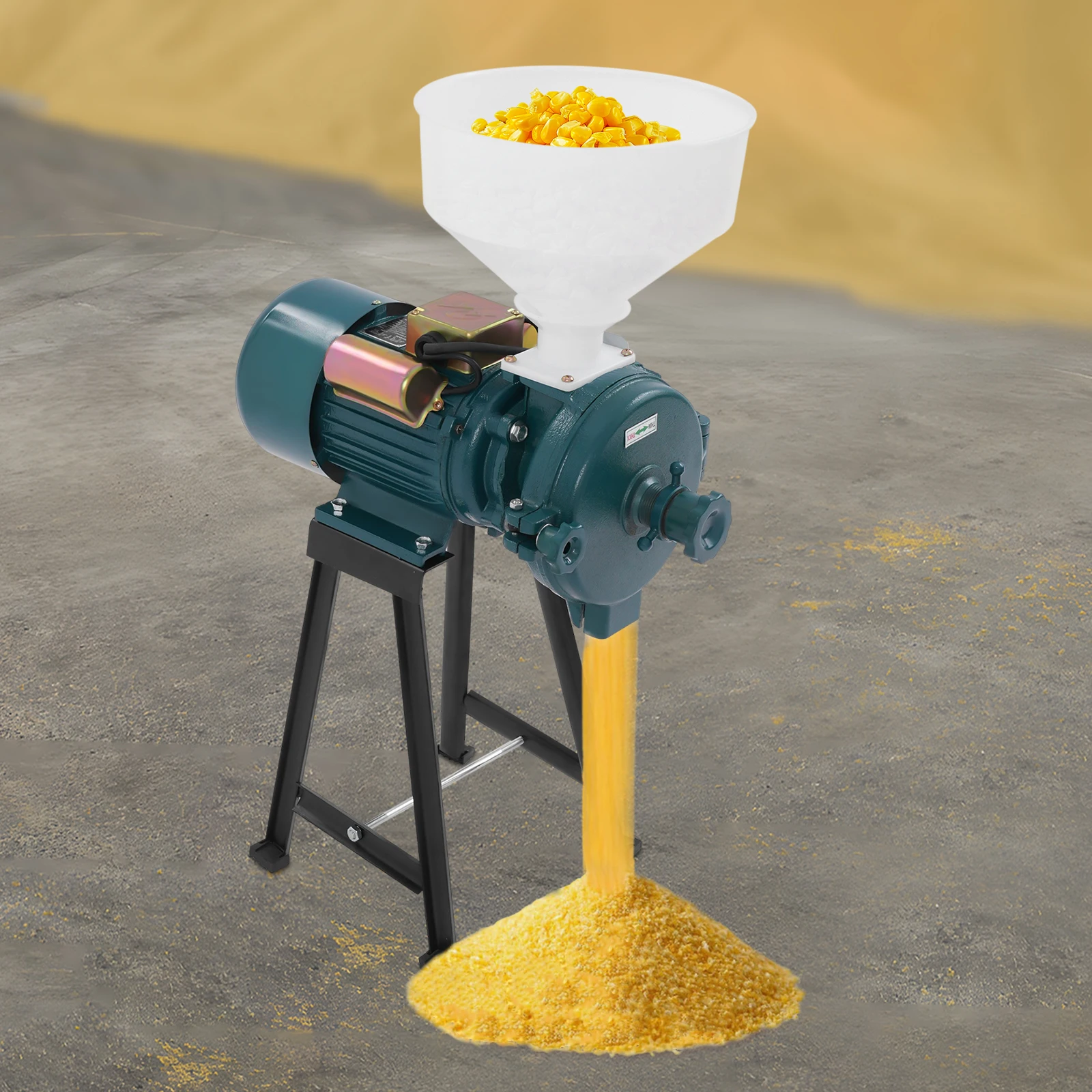 Bymaocar Electric Grain Mill Grinder 220W 220V, Commercial Corn Grinder ...