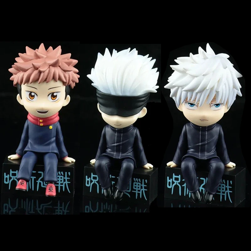 11cm-Jujutsu-Kaisen-Anime-Figure-Q-Version-Sitting-Satoru-Gojo-Action ...