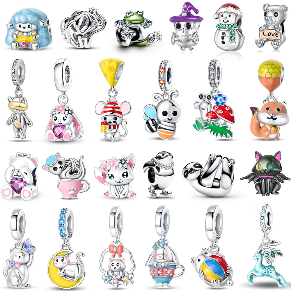 2024-Summer-New-925-Sterling-Silver-Hanging-Sloth-Adventure-Car-Green ...