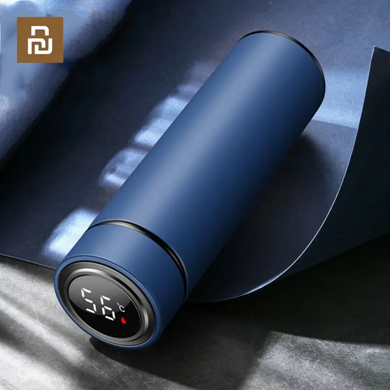 Xiaomi-New-500ML-Smart-Insulation-Cup-Mini-Thermos-Cup-Water-Bottle-LED ...
