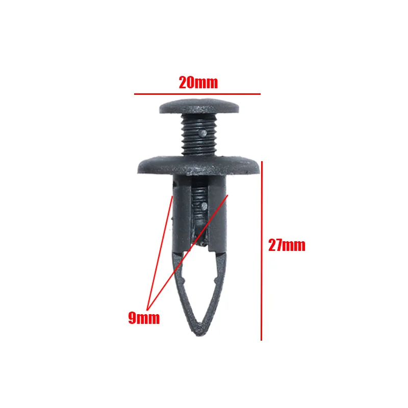 20Pcs-9mm-Plastic-Trim-Panel-Clips-Bumper-Sill-Moulding-Fastener-For ...