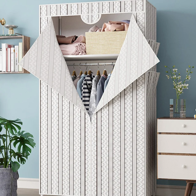 Foldable Wardrobe Household Dustproof Wardrobe Multi-layer Simple ...