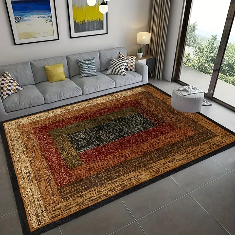 Rectangle-Grid-Pattern-Area-Rugs-Non-Slip-Carpet-Stylish-and-Durable ...