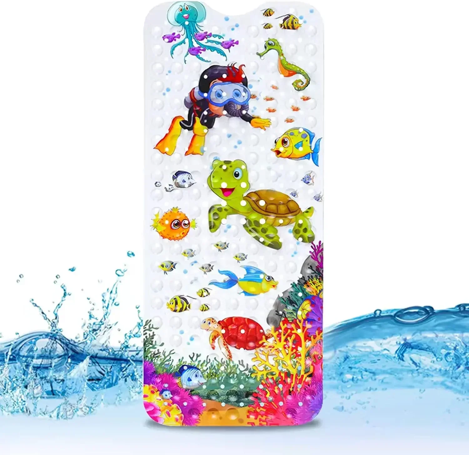 40X100CM-Bathtub-Mat-Printed-Children-s-Lengthen-PVC-Bathroom-Non-slip ...