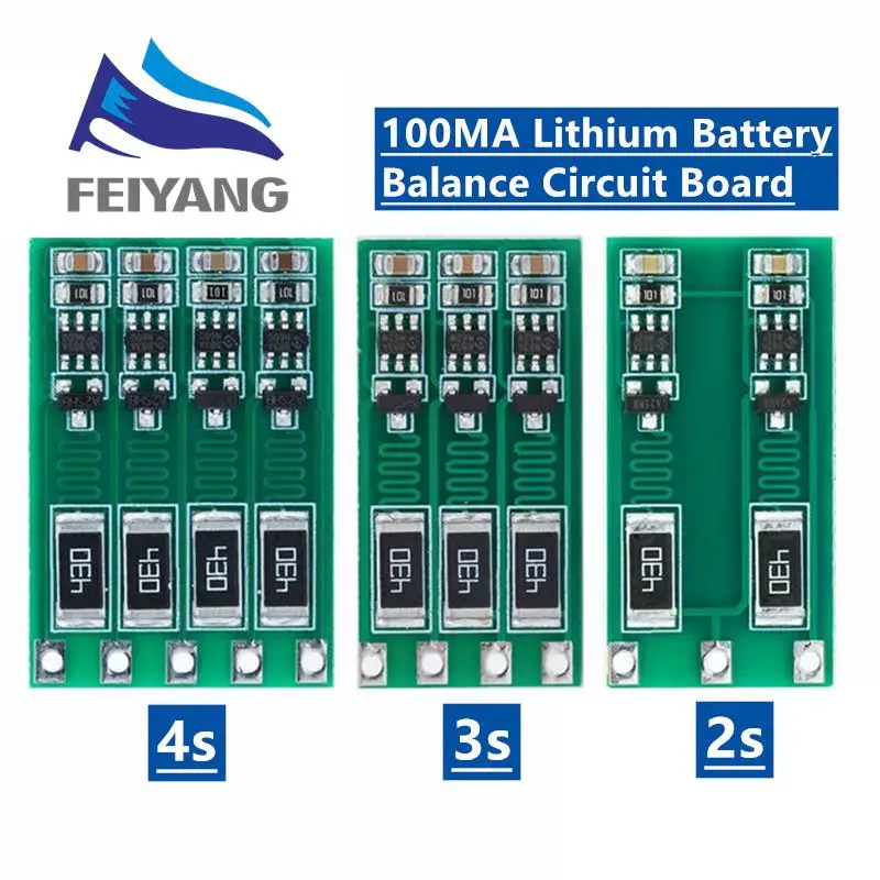 2S-3S-4S-100MA-Lithium-Battery-Balance-Circuit-Board-18650-Li-ion ...