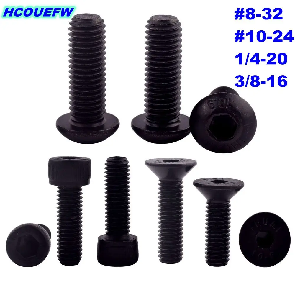 HCOUEFW-5Pcs-Black-10-9-12-9-Grade-Carbon-Steel-Button-Head-Socket ...