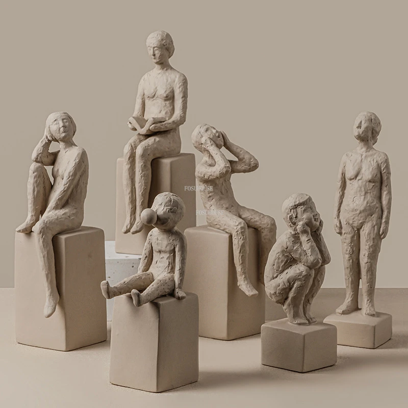 Abstract Clay Sculptures