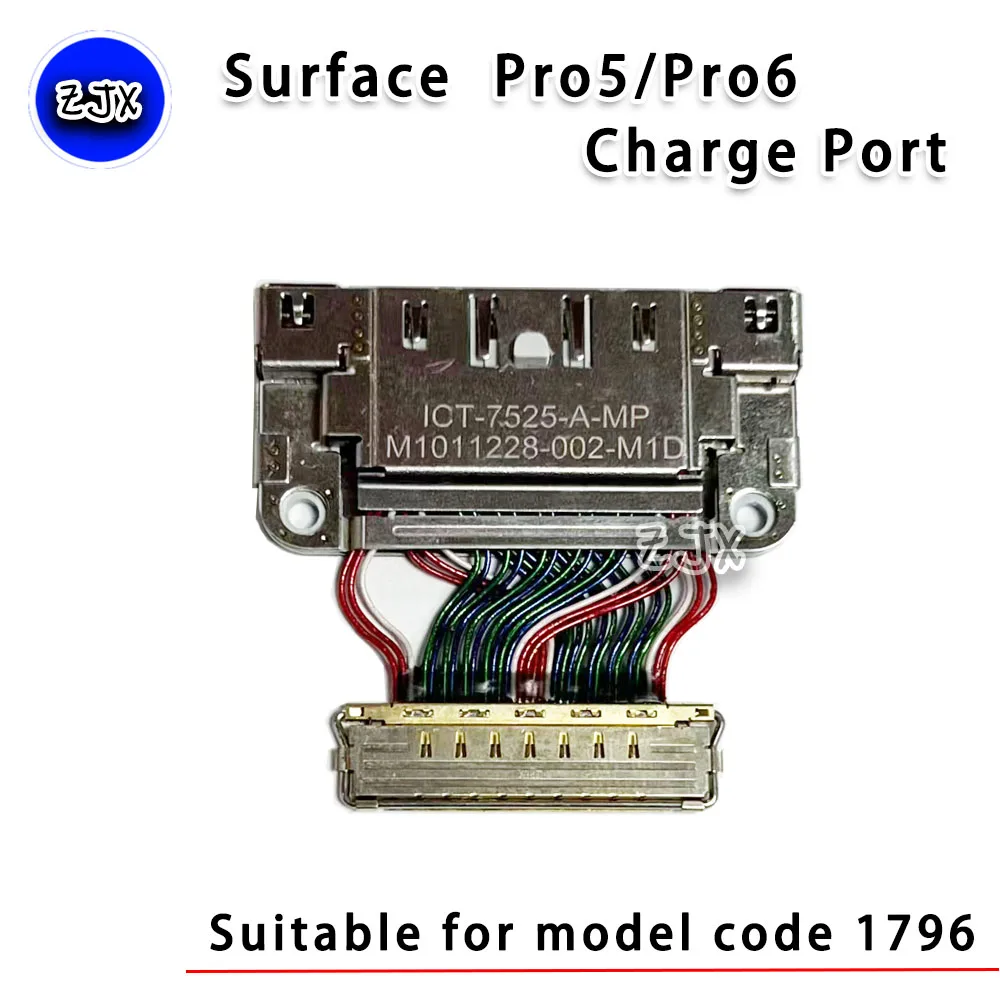 Used for Microsoft Surface pro5 Charge Port pro6 Charging Connector 1796 Charging Tail Flexible ...