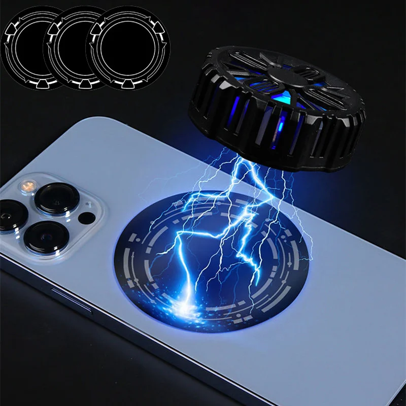 Metal Cell Phone Cooler Plate Radiator Sticker for Game Cooling Fans ...