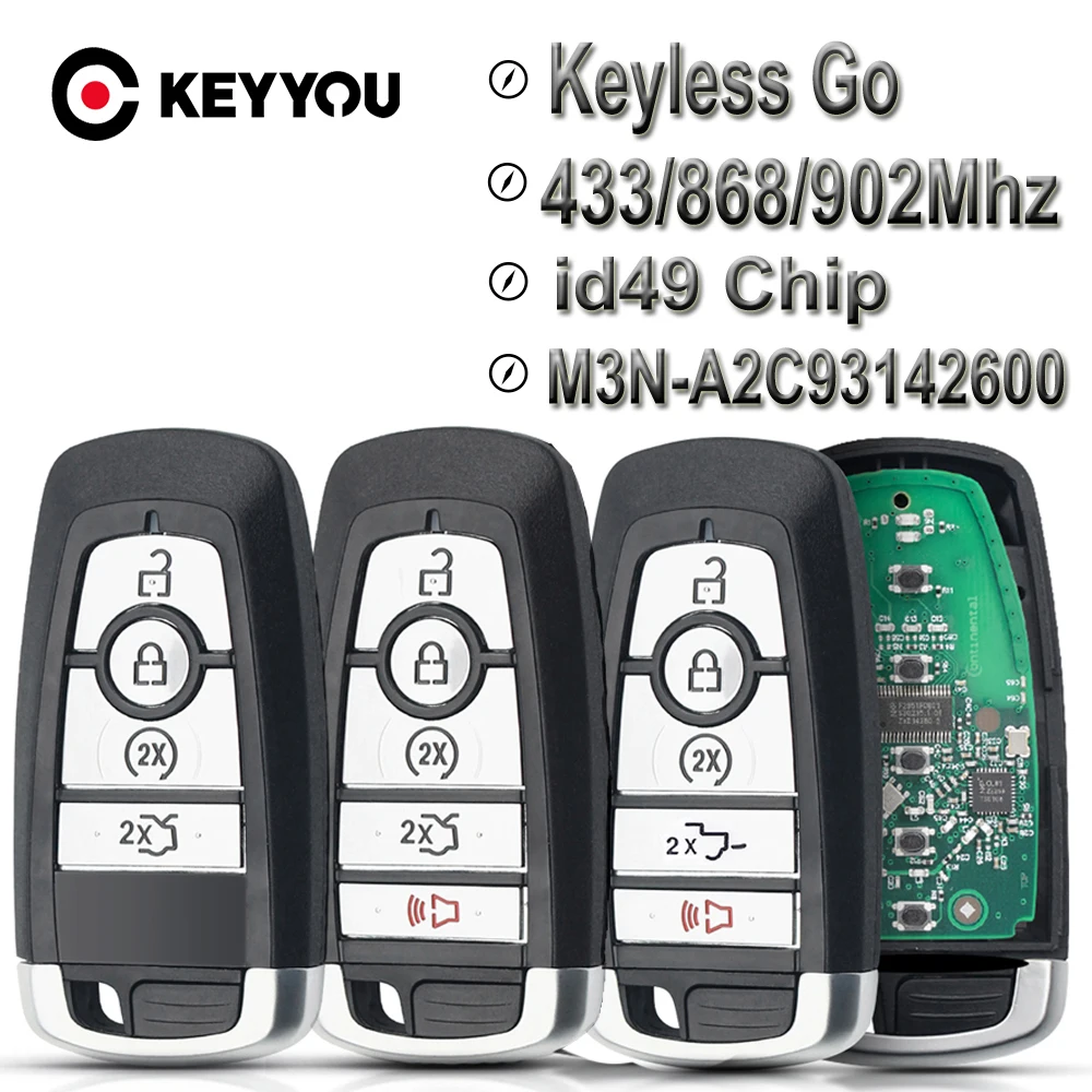 KEYYOU 포드 엣지 퓨전 익스페디션 익스플로러 머스탱 M3N-A2C93142600 자동 - 티몬