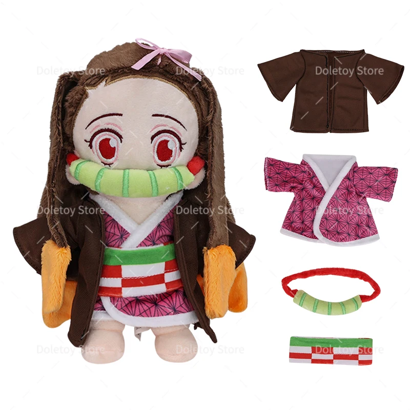 Demon-Slayer-Plush-Nezuko-Kamado-Cotton-Doll-with-Costume-Dress-up ...