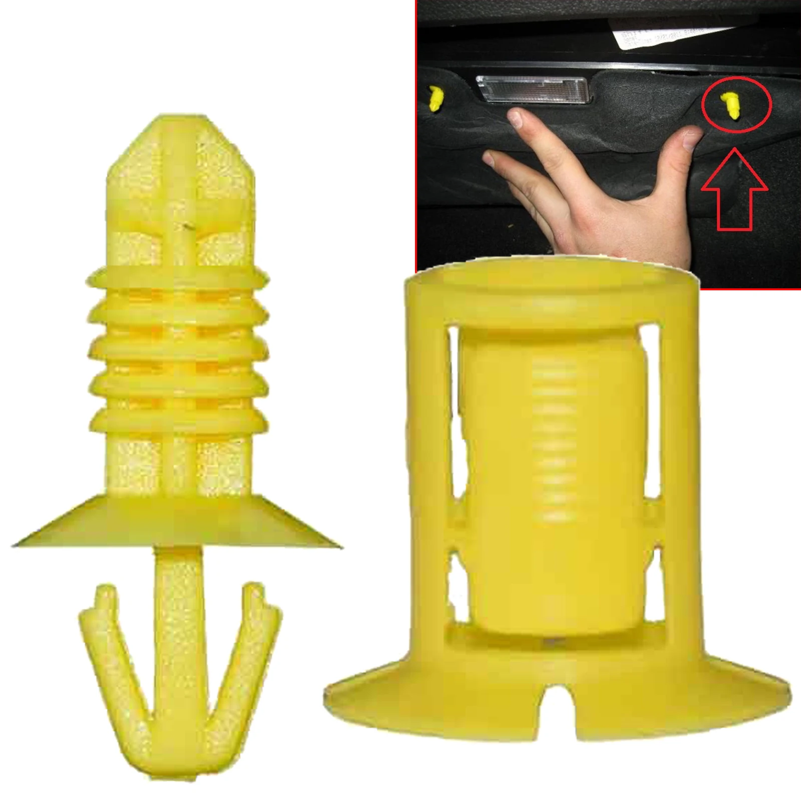 Front Dash Insulator Fastener Copilot Fuse Box Cover Plate Pin Clips ...