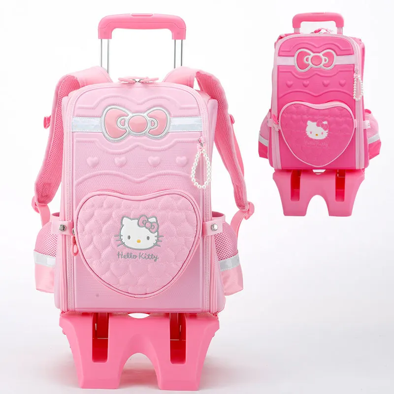 Miniso-mochila-con-ruedas-Hellokitty-para-ni-as-bolso-escolar-con ...