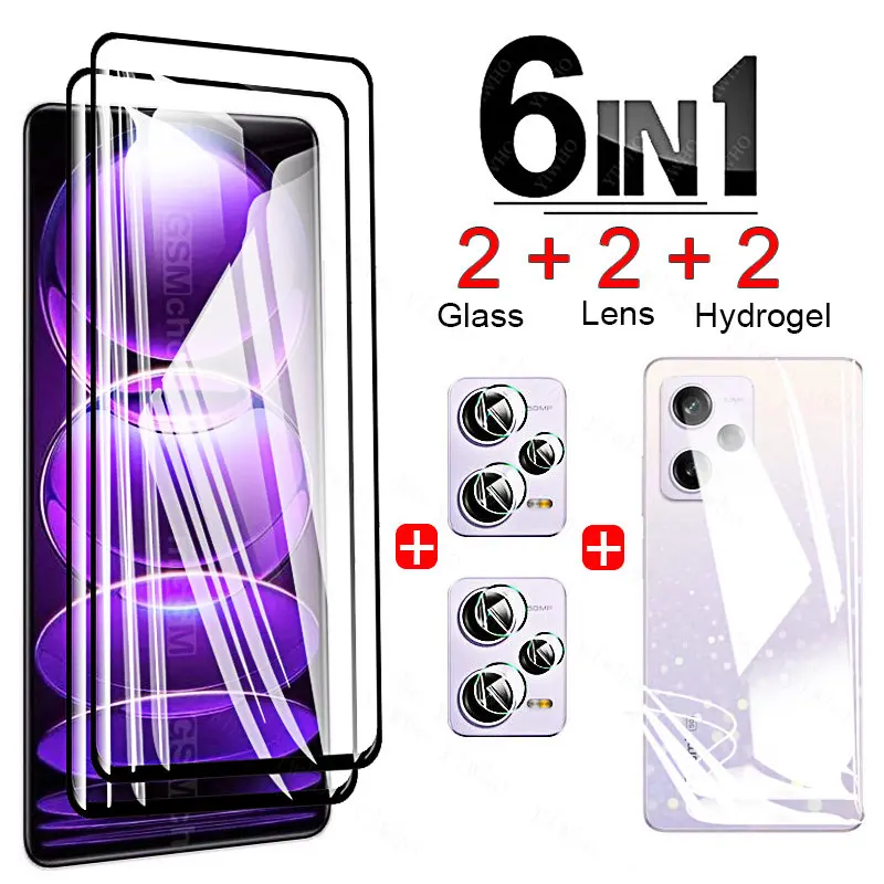 For-Xiaomi-Redmi-Note-12-Pro-Tempered-Glass-Screen-Protectors-Camera ...
