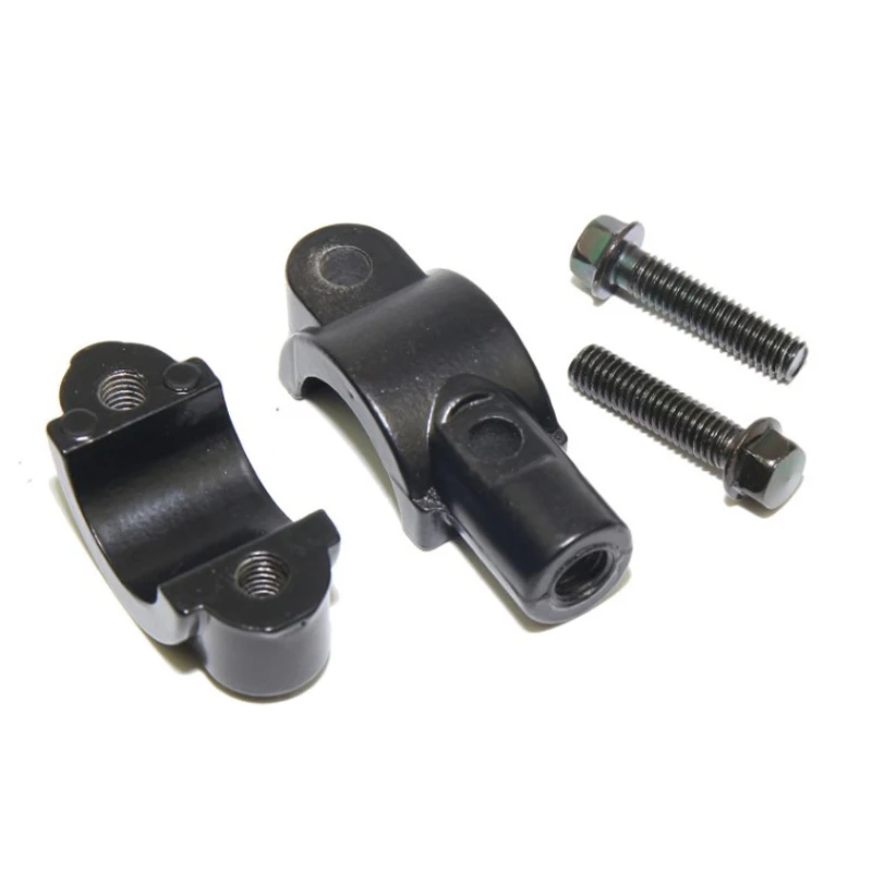 Motorcycle-Rearview-Handlebar-Holder-Adapter-Clamp-Base-8mm-Black ...