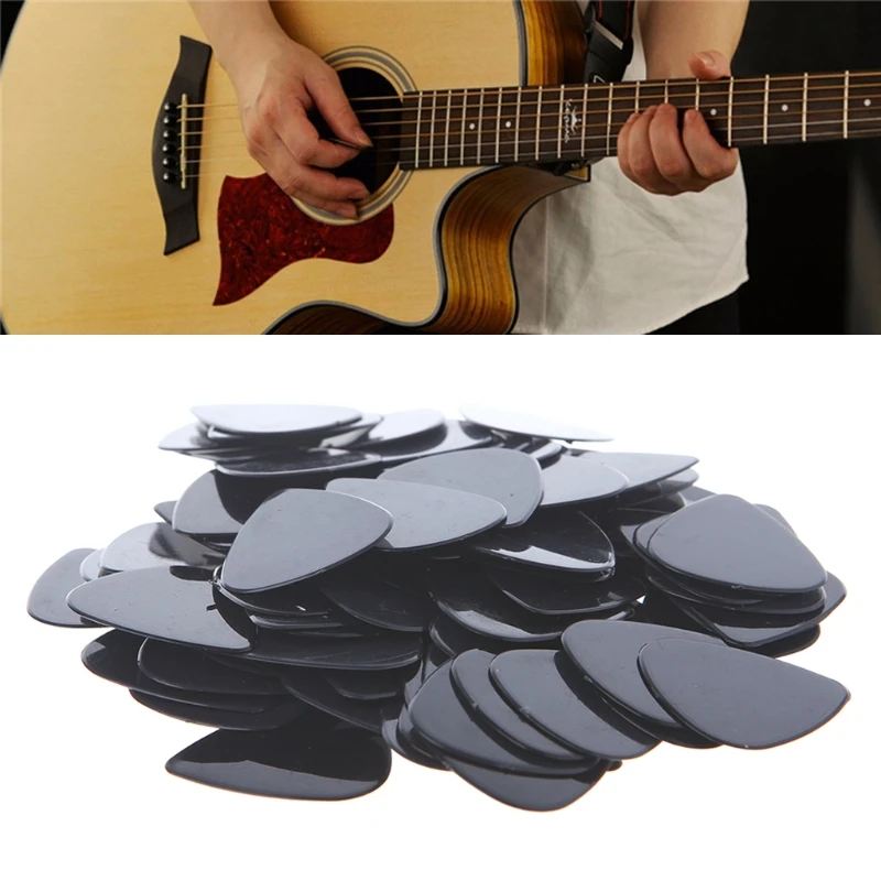 100-pcs-ABS-Cellulo-d-Guitare-Picks-Acoustique-lectrique-Guitarra-Basse ...