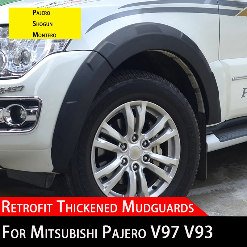 For-Mitsubishi-Pajero-Flares-Mudguards-Off-Road-Wheel-Eyebrows-Widened-Decorative-V97-V93-Pajero ...
