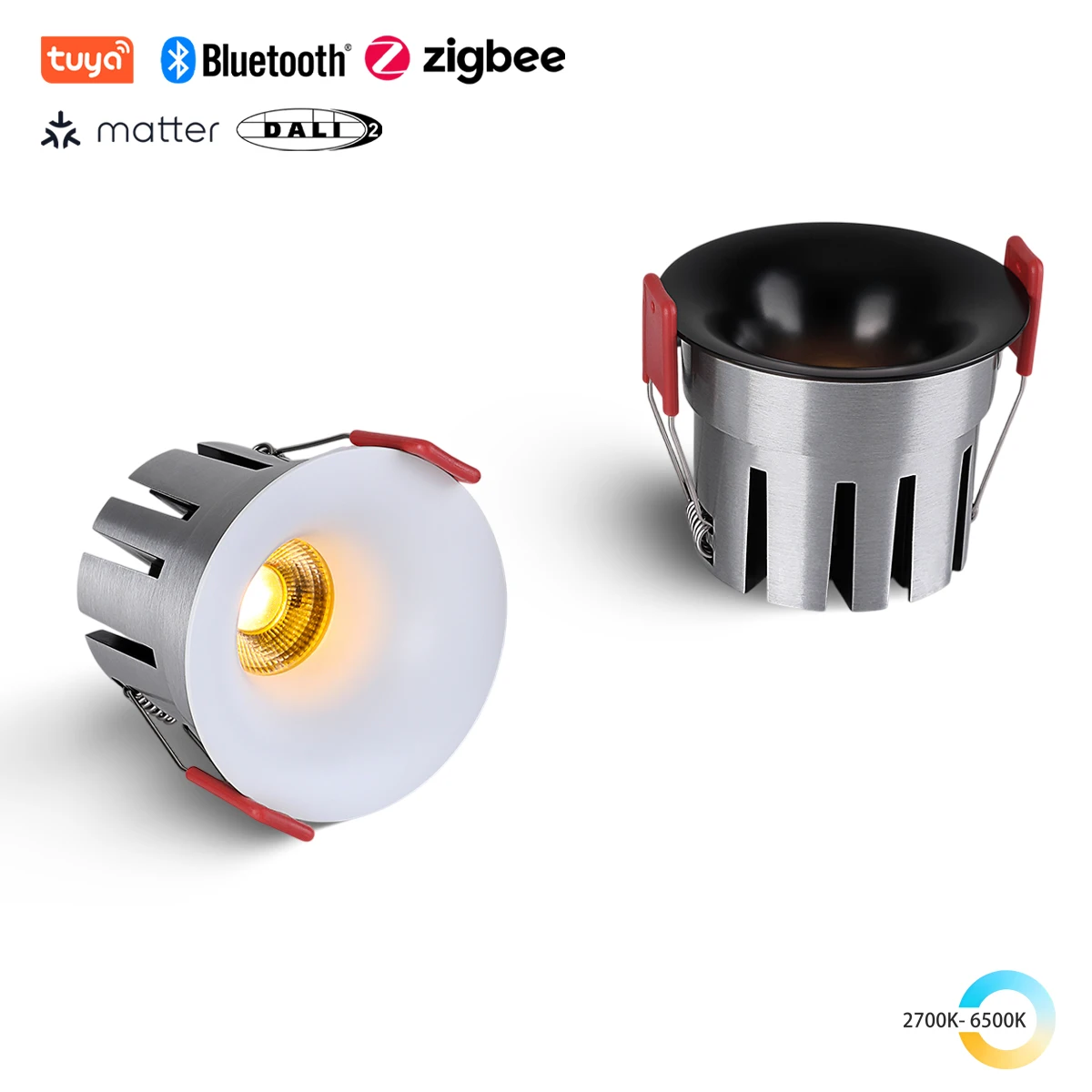 Recessed Curved Seamless LED Ceiling Light 5 CCT Switchable/ Tuya BLE ...