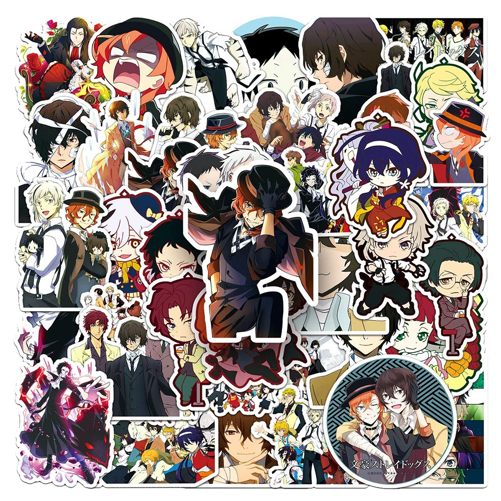 10-30-50pcs-Dazai-Bungo-Stray-Dogs-Anime-Stickers-Funny-Kyouka-Atsushi ...