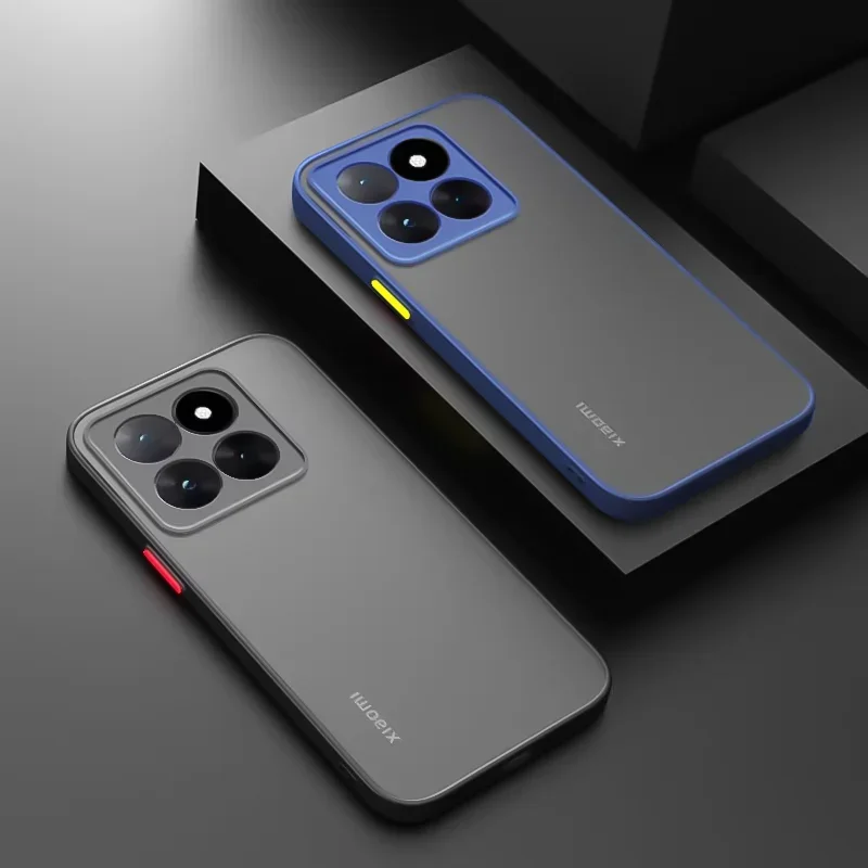 Shockproof Armor Bumper Case - Matte Phone Cover for Mi 13 Pro (Red)