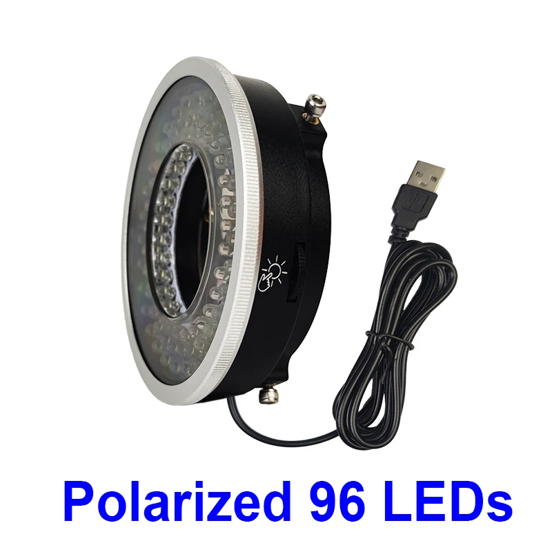 Microscope-Anti-Glare-Polarized-LED-Ring-Light-Lamp-Illuminators-For ...