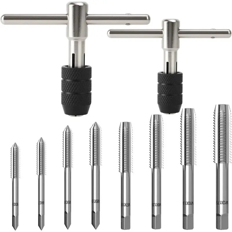 AAAF M3 M 4 M5 M6 M7 M8 M10 M 12 Taps 10 Pcs, Metric Tap Set ...