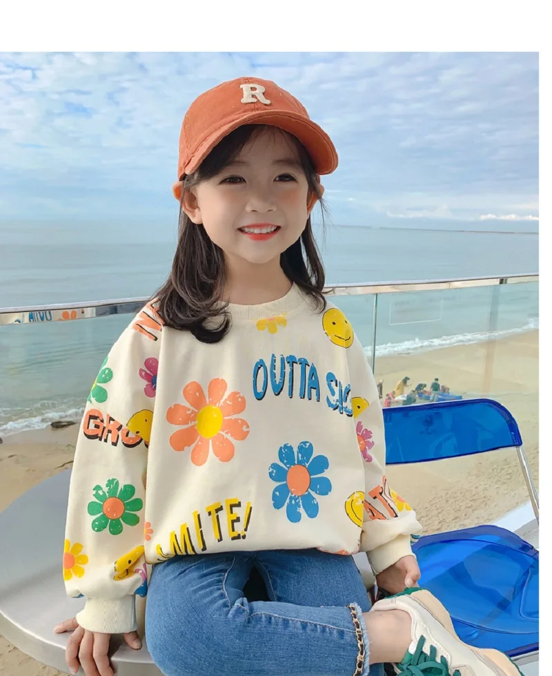 Spring-Autumn-Kids-Cotton-Lovely-Floral-Sweatshirt-Baby-Girls-Pullover ...