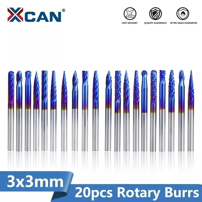 XCAN-Rotary-Burr-Bit-Single-Double-Cut-Carbide-Rotary-Files-for-Metal ...