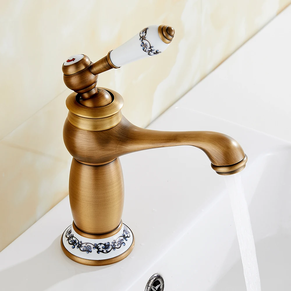 Bathroom-Faucet-Retro-Antique-Bronze-Finish-Brass-Basin-Sink-Solid ...